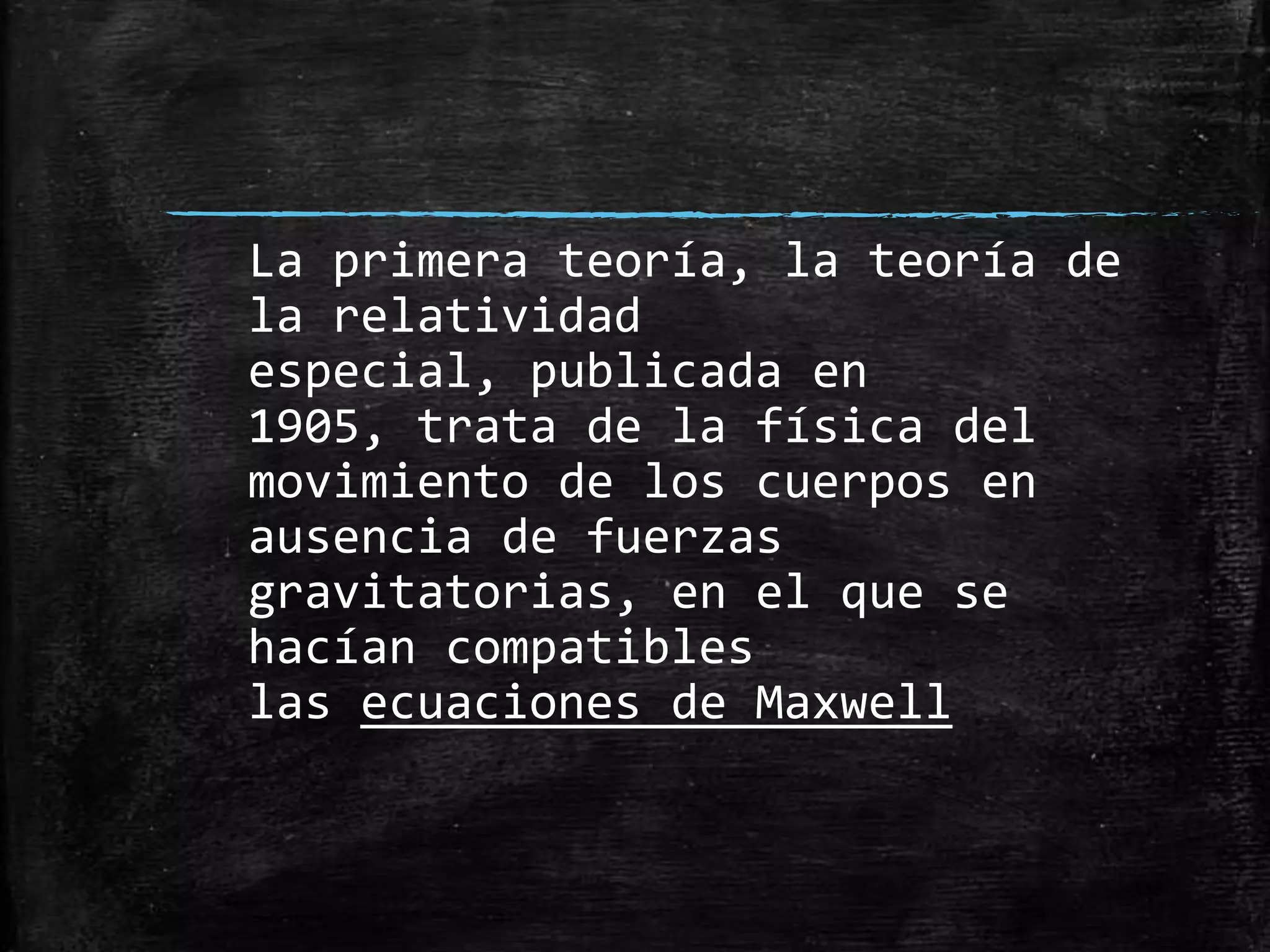 Teoria de la relatividad | PPTX | Physics | Science