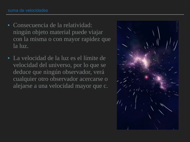 Teoria de la relatividad especial | PPT