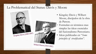 Teoria de las clases davis y moore | PPTX