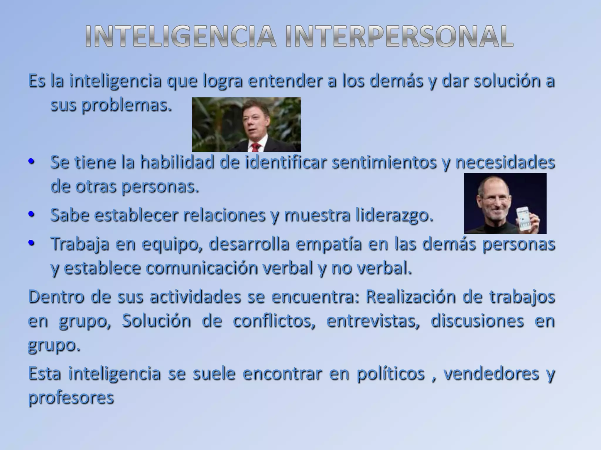 Teoria de las inteligencias multiples de howard gardner | PPTX