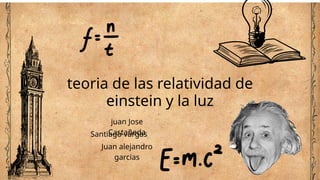 teoria de las relatividad de einstein y la luz.pptx