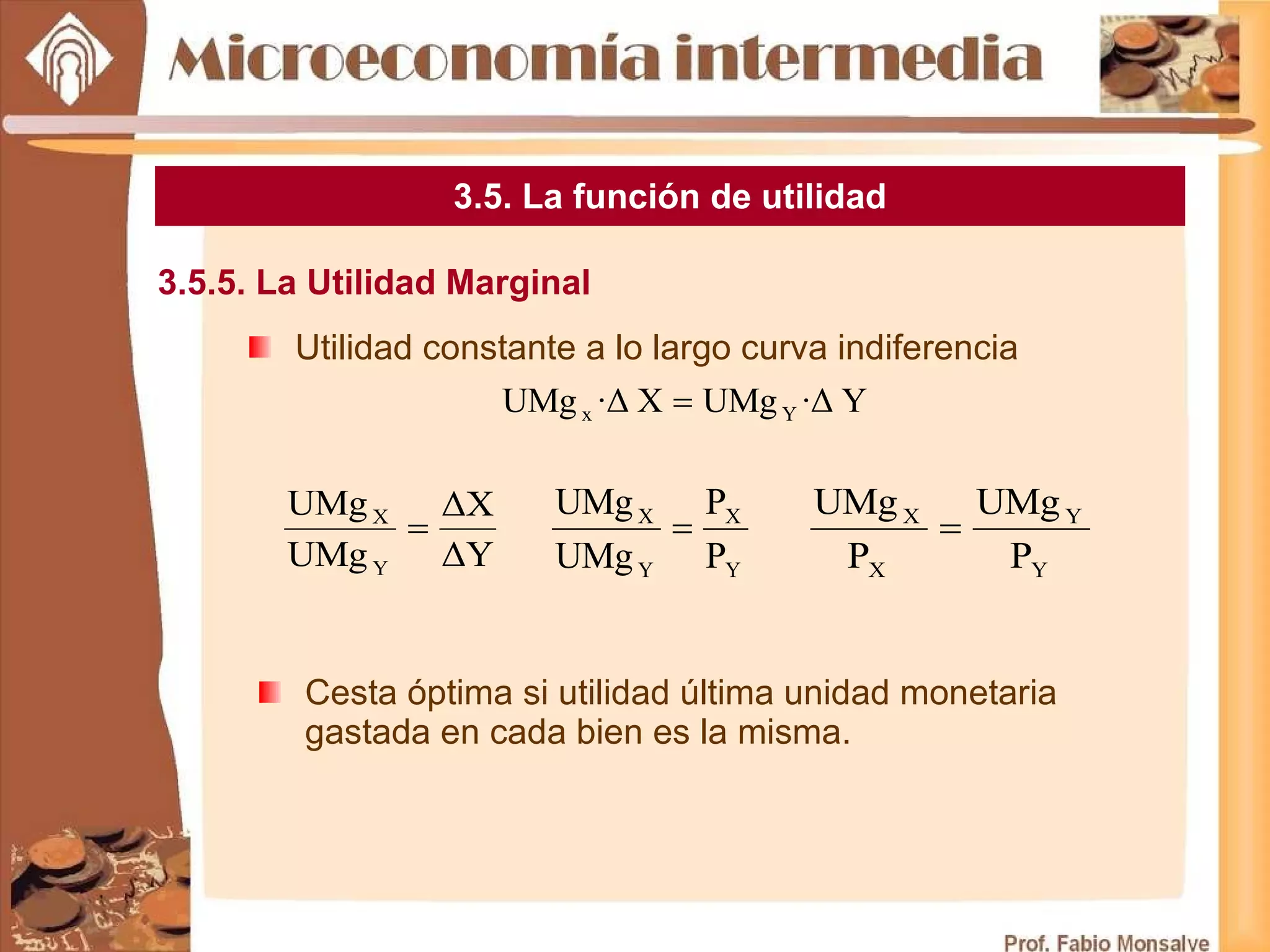 Teoria De La Utilidad Y Curva De Indiferencia | PPT