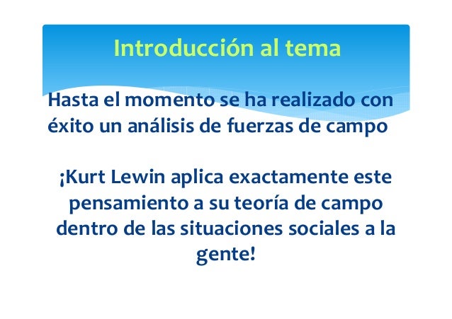 Teoria del campo presentación