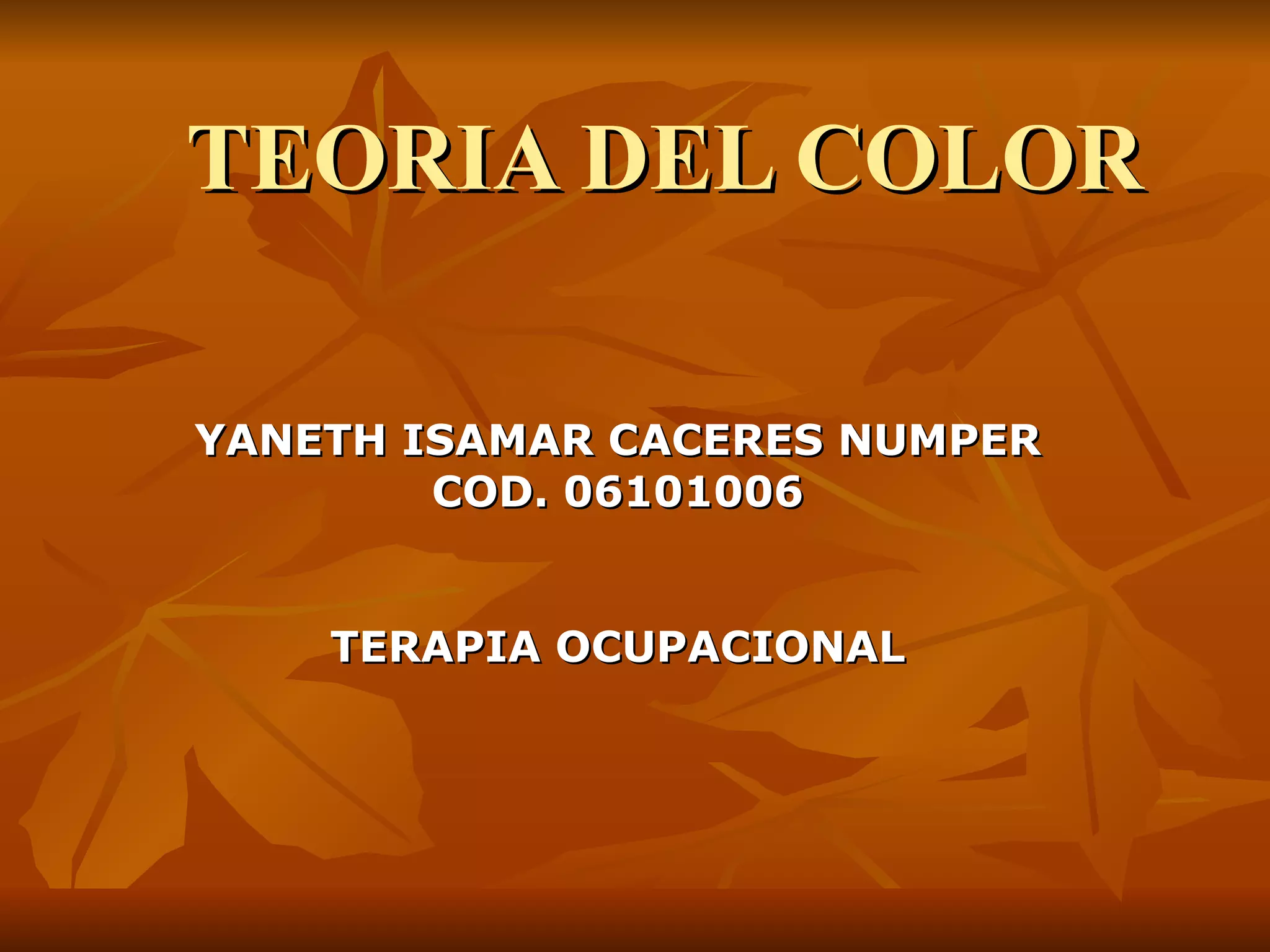 Teoria Del Color Ppt