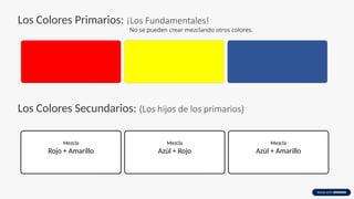 Teoría básica del color para niños niñas y adolescentes | PPTX