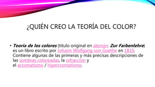 Teoría del color | PPTX