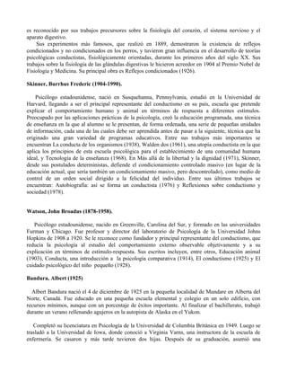 Teoria Conductista | DOC