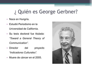 Teoria del cultivo y el Mean World Syndrome | PPTX