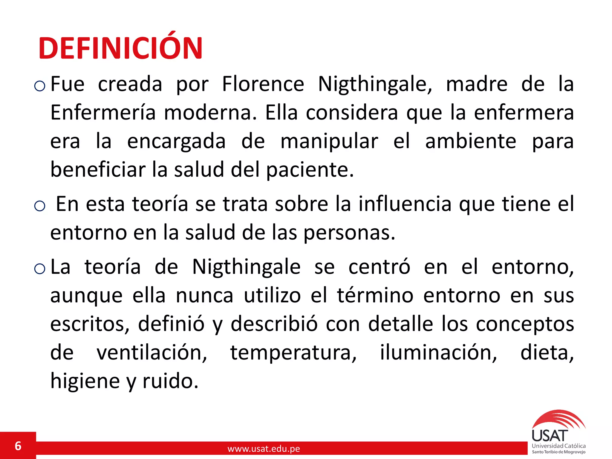 Teoría de Florencia Nightingale | PDF