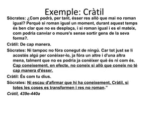 Teoria De Les Idees | PPT