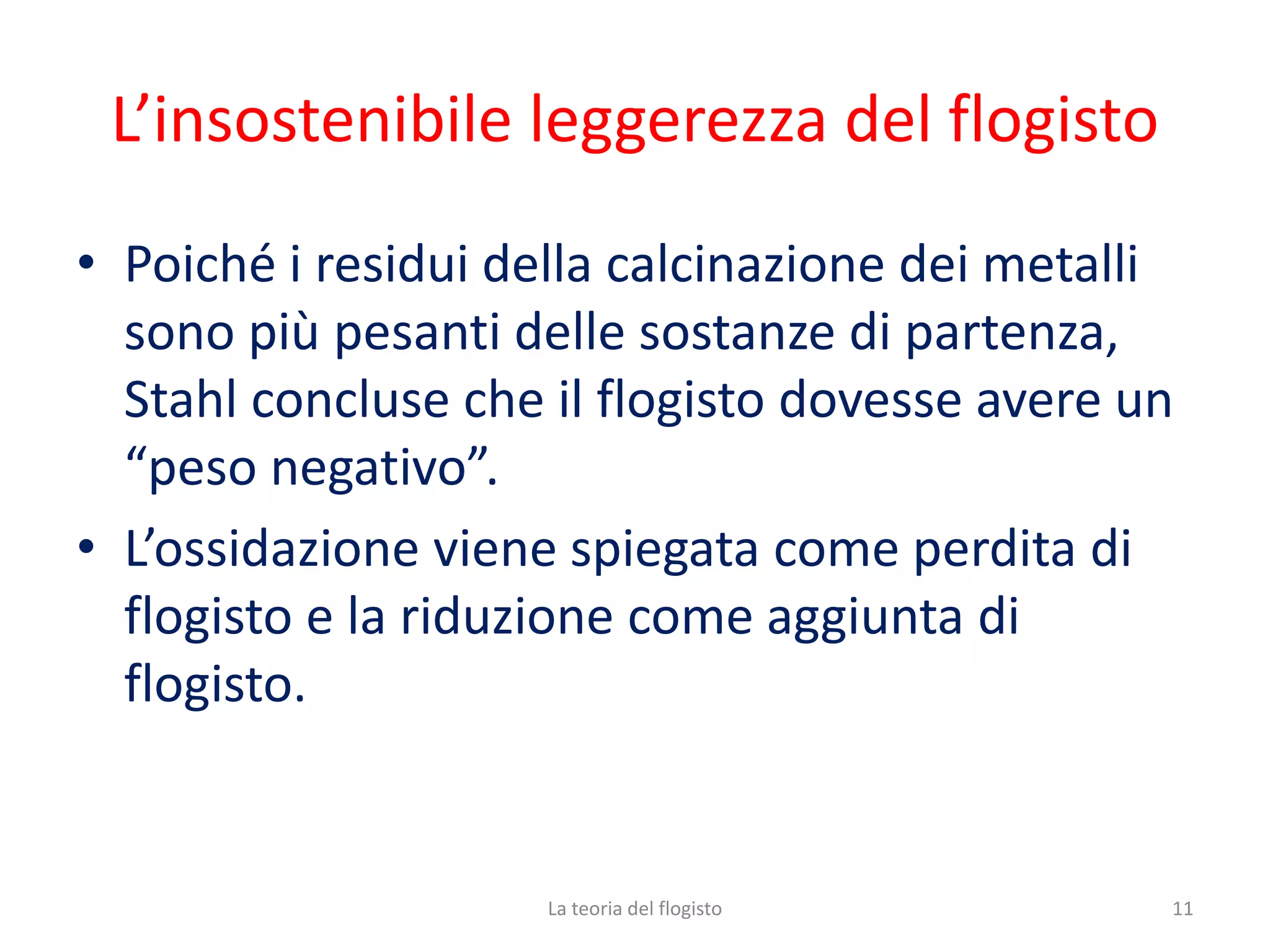 Teoria del flogisto | PPT