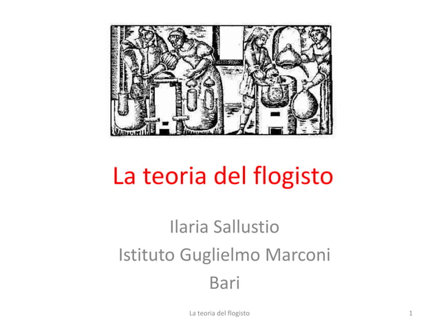 Teoria del flogisto | PPT