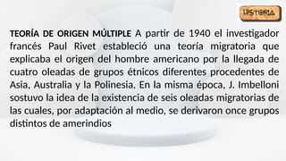 Teoria del Origen.pptx Origen único, origen múltiple | PPTX