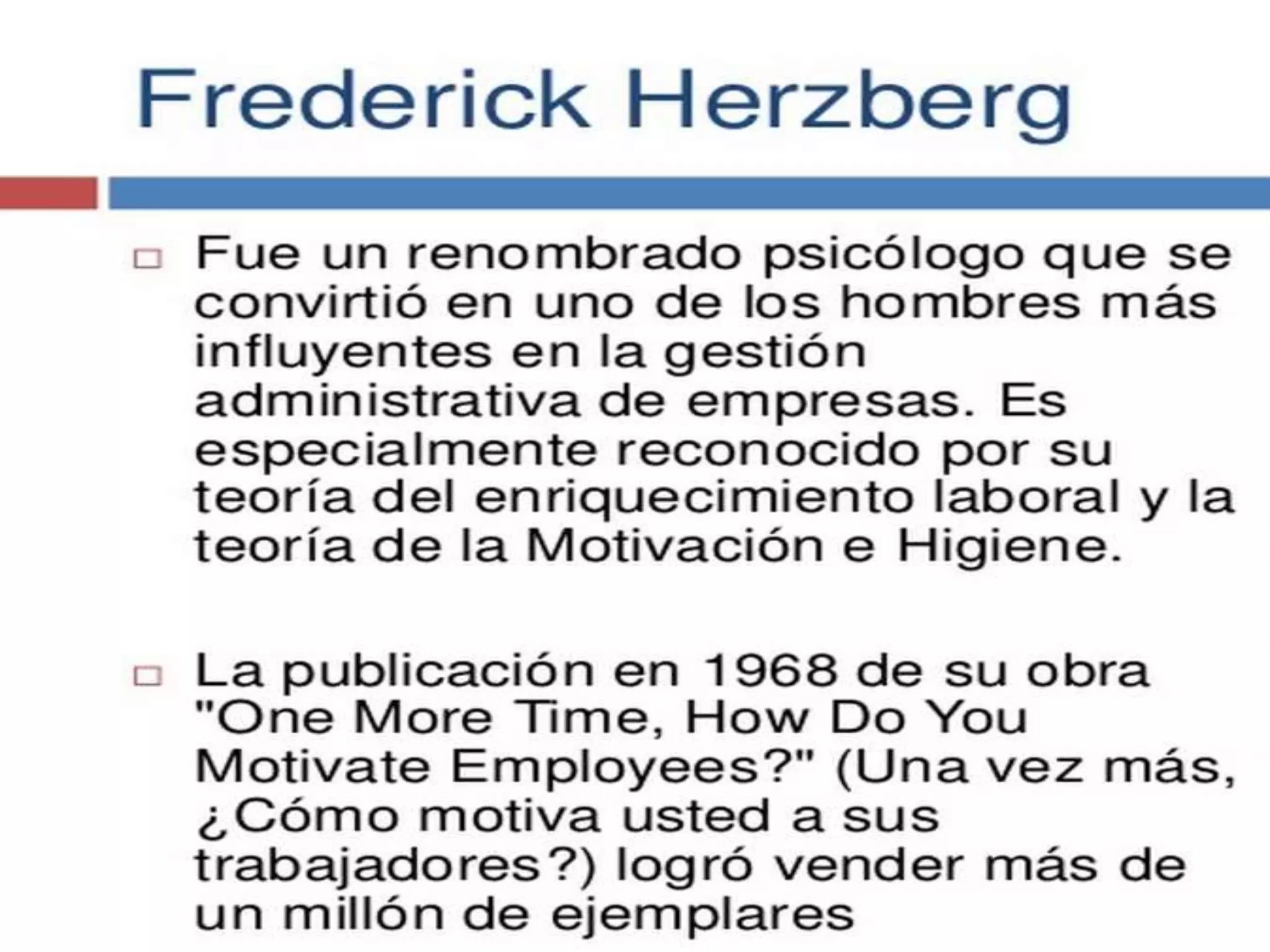 Teoria de los dos factores | PPT Teoria de los dos factores | PPT