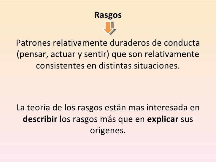 Teoria de los rasgos