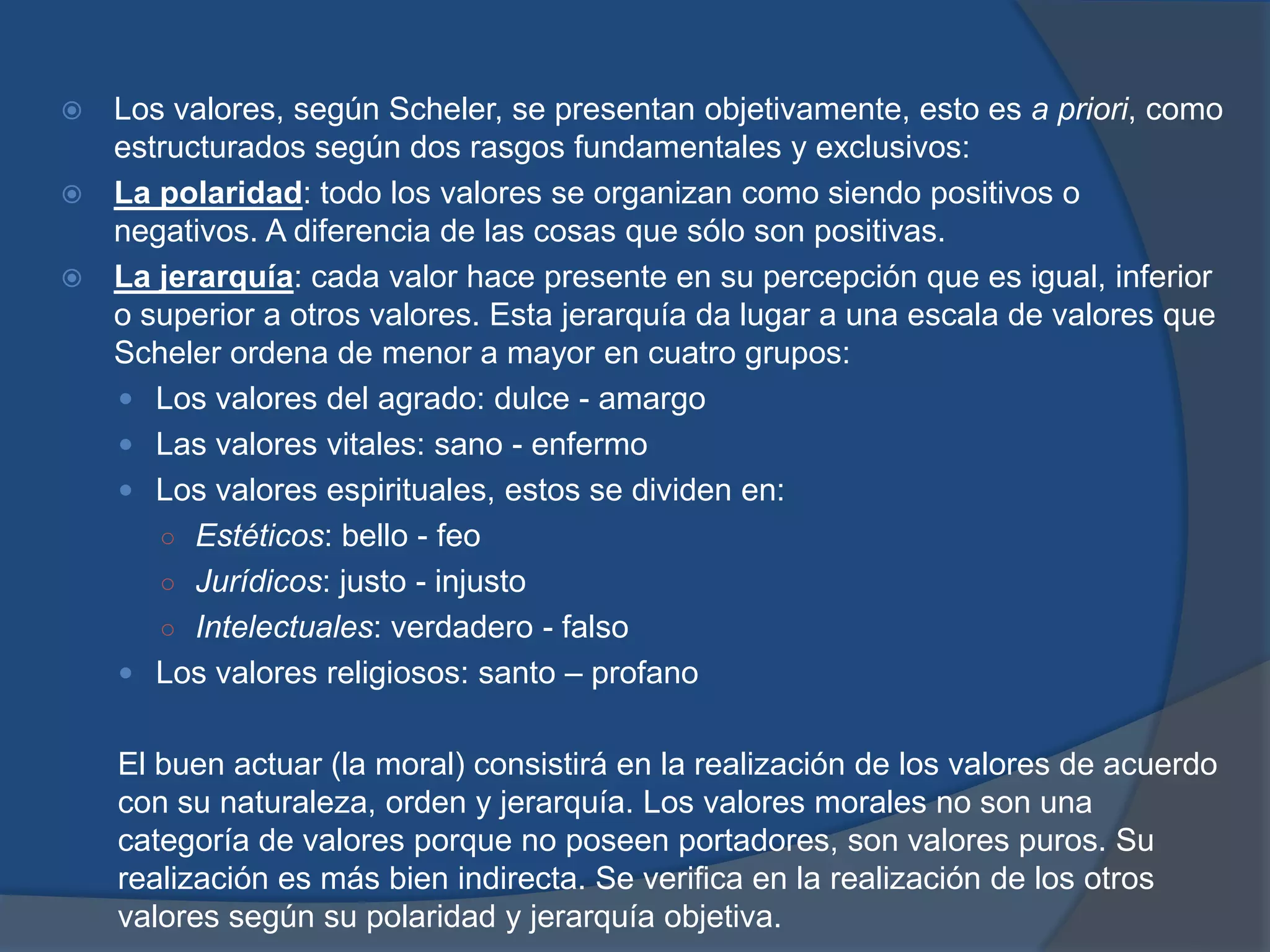 Max Scheler, Nicolai Hartmann, teoría de los valores | PPTX