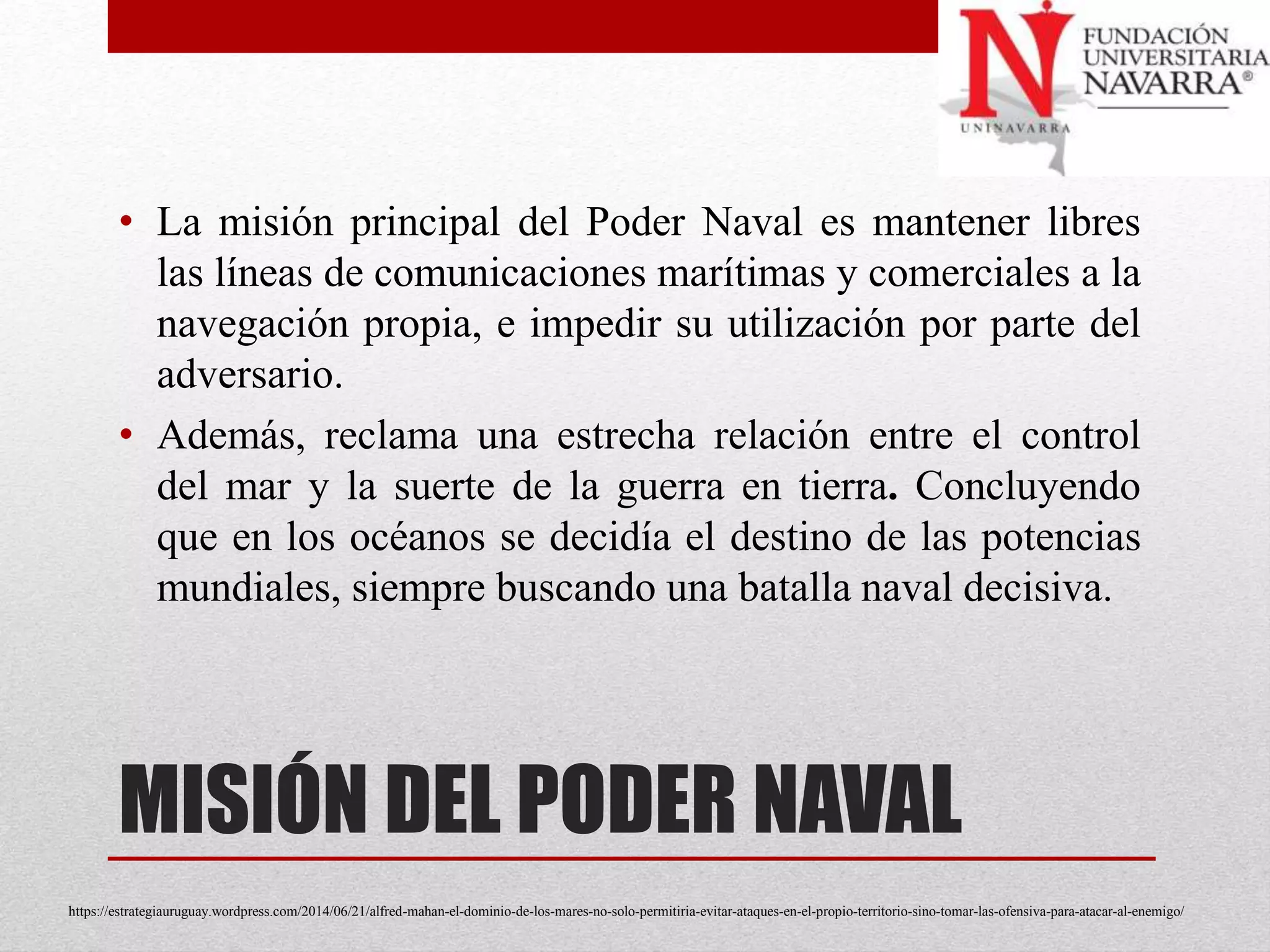 Teoría del poder marítimo de mahan - sandra montilla | PPTX