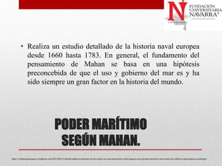 Teoría del poder marítimo de mahan - sandra montilla | PPTX
