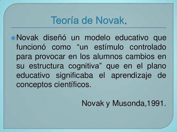 Teoria de novak