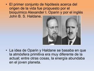 Teoria de oparin – haldane | PPTX