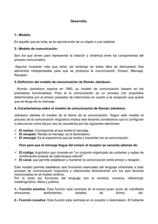 Modelo de Roman Jakobson | PDF