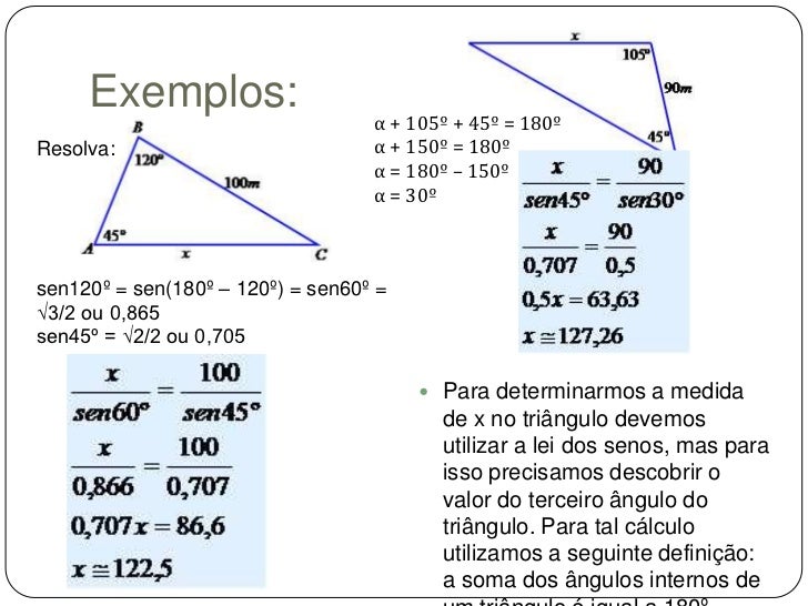Teoria de seno e cosseno.