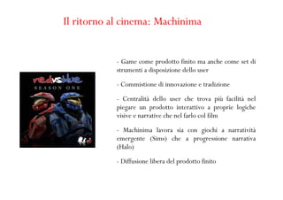 Teoria e analisi del cinema 5. Cinema e videogame | PPT
