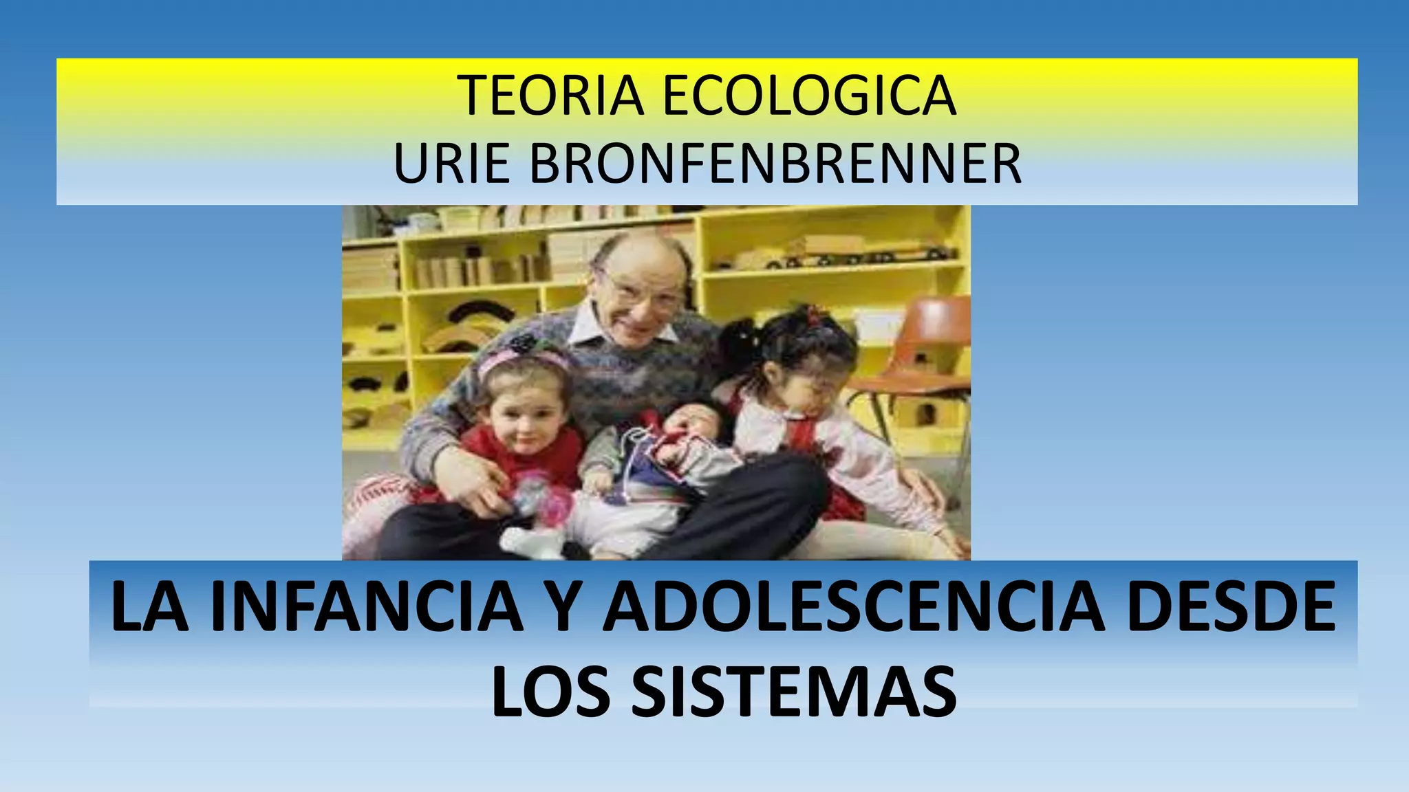 Teoría ecológica de Urie Bronfenbrenner (1987) | PPTX