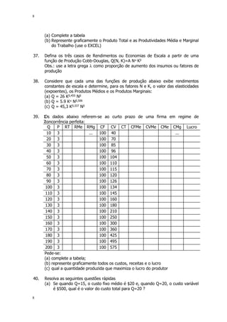 Teoria econômica i lista de exercicios (micro).doc