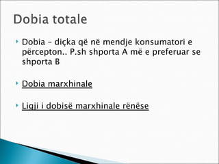 Teoria e konsumatorëve | PPT