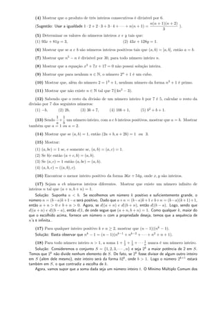 Teoria elementar dos numeros | PDF