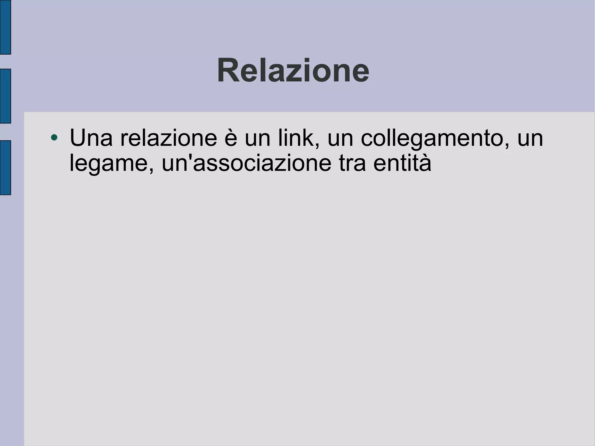 progettazione concettuale database | PPT
