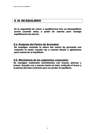 Teoria equilibrio | PDF