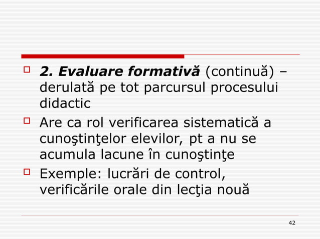 TEORIA EVALUĂRII pregătire gradul didactic II Cluj-Napoca.ppt