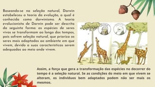 Teoria evolucionista de darwin | PPTX