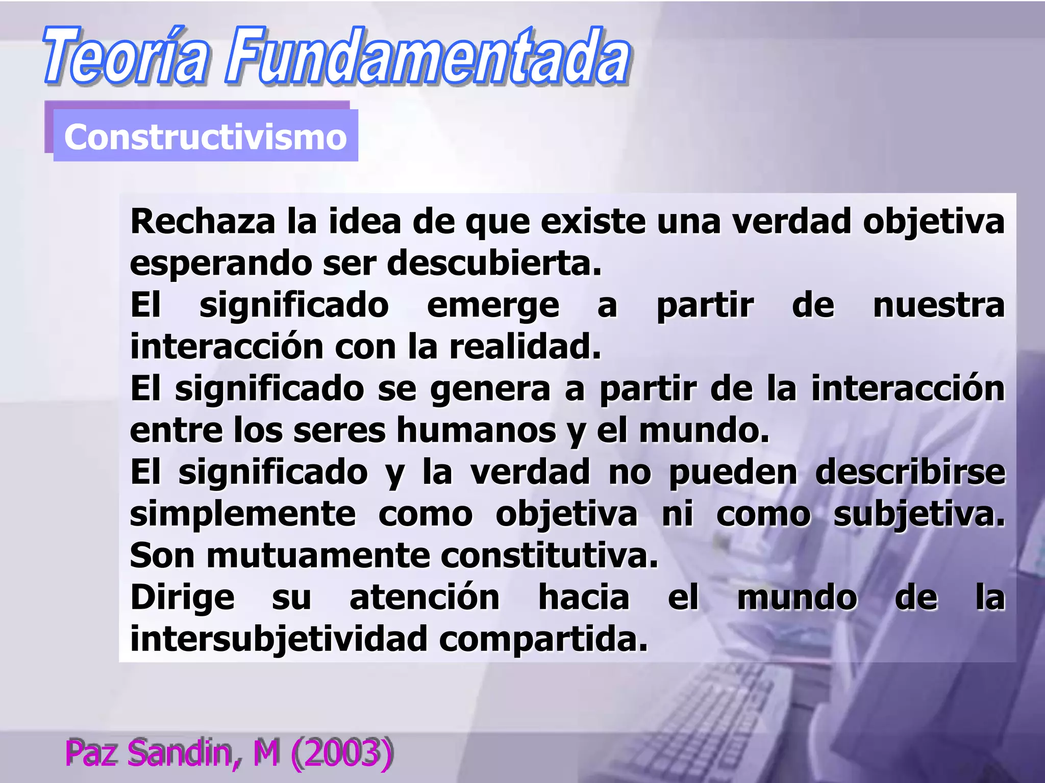 Teoria fundamentada | PPT