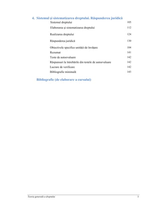 Teoria generala a dreptului unitatea i | PDF