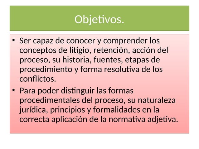 TEORIA GENERAL DEL PROCESO DERECHO PROCESAL | PPT