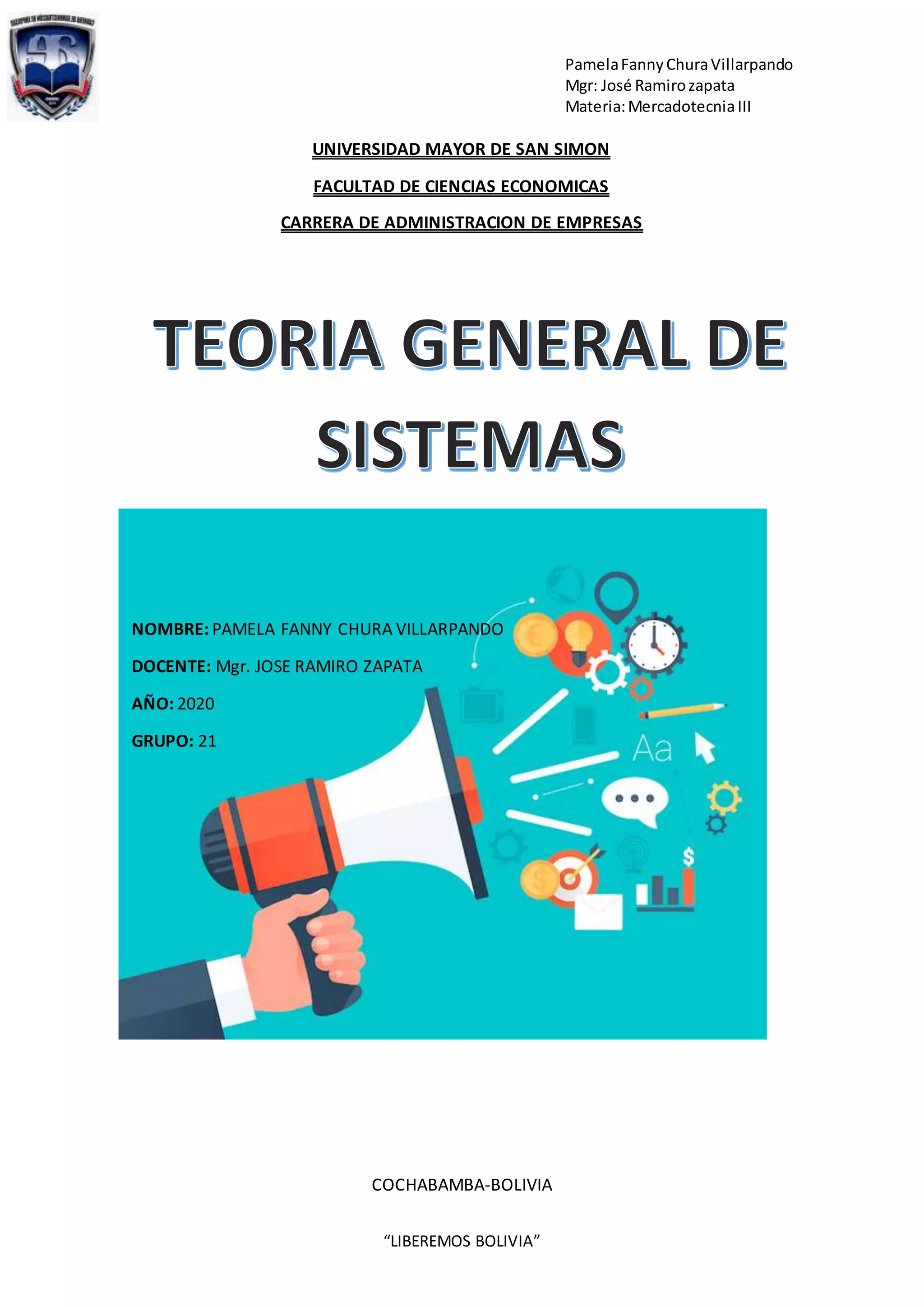 Teoria general de sistemas | PDF