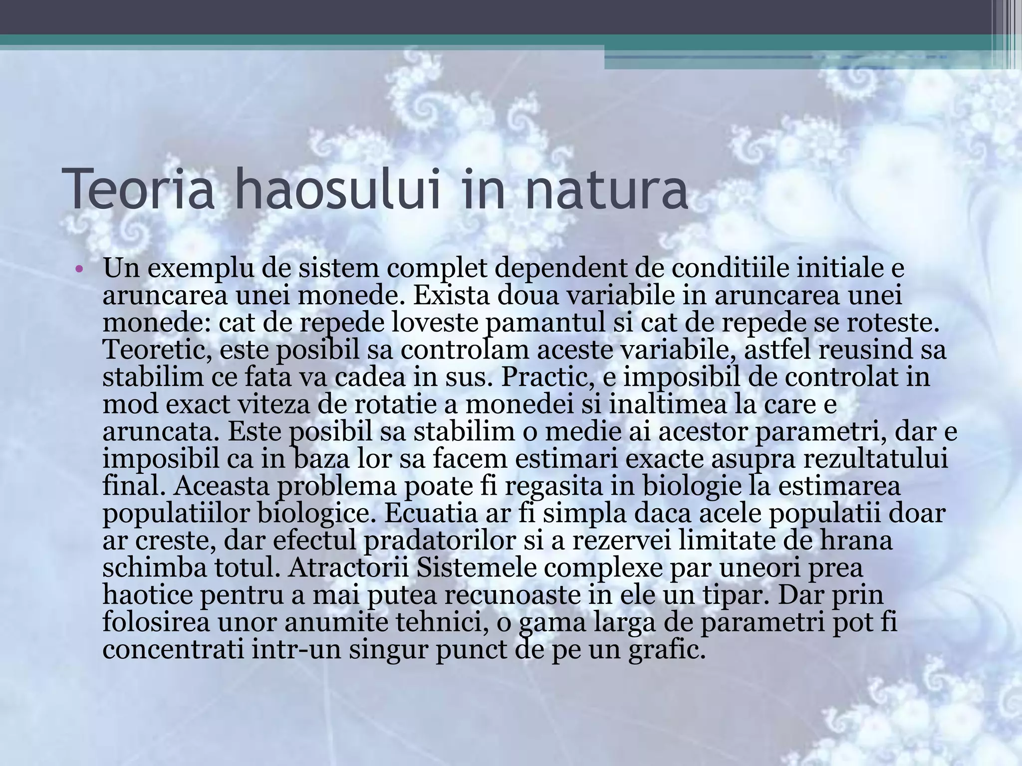 Teoria haosului | PPTX