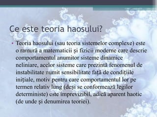 Teoria haosului | PPTX