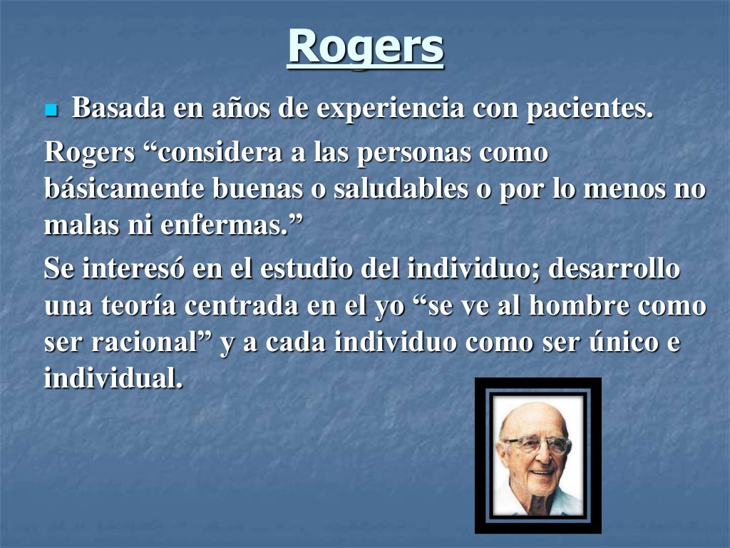 Teoria humanista de carl rogers