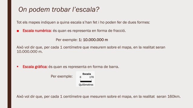 Teoria mapes i escala 6è primària | PPT