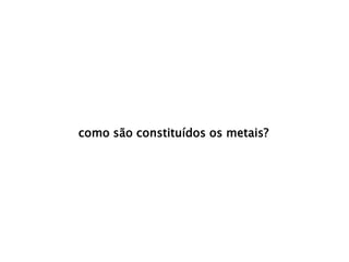 Teoria dos Materiais - Metais | PPT