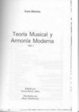 Teoria musical y armonia moderna | PDF