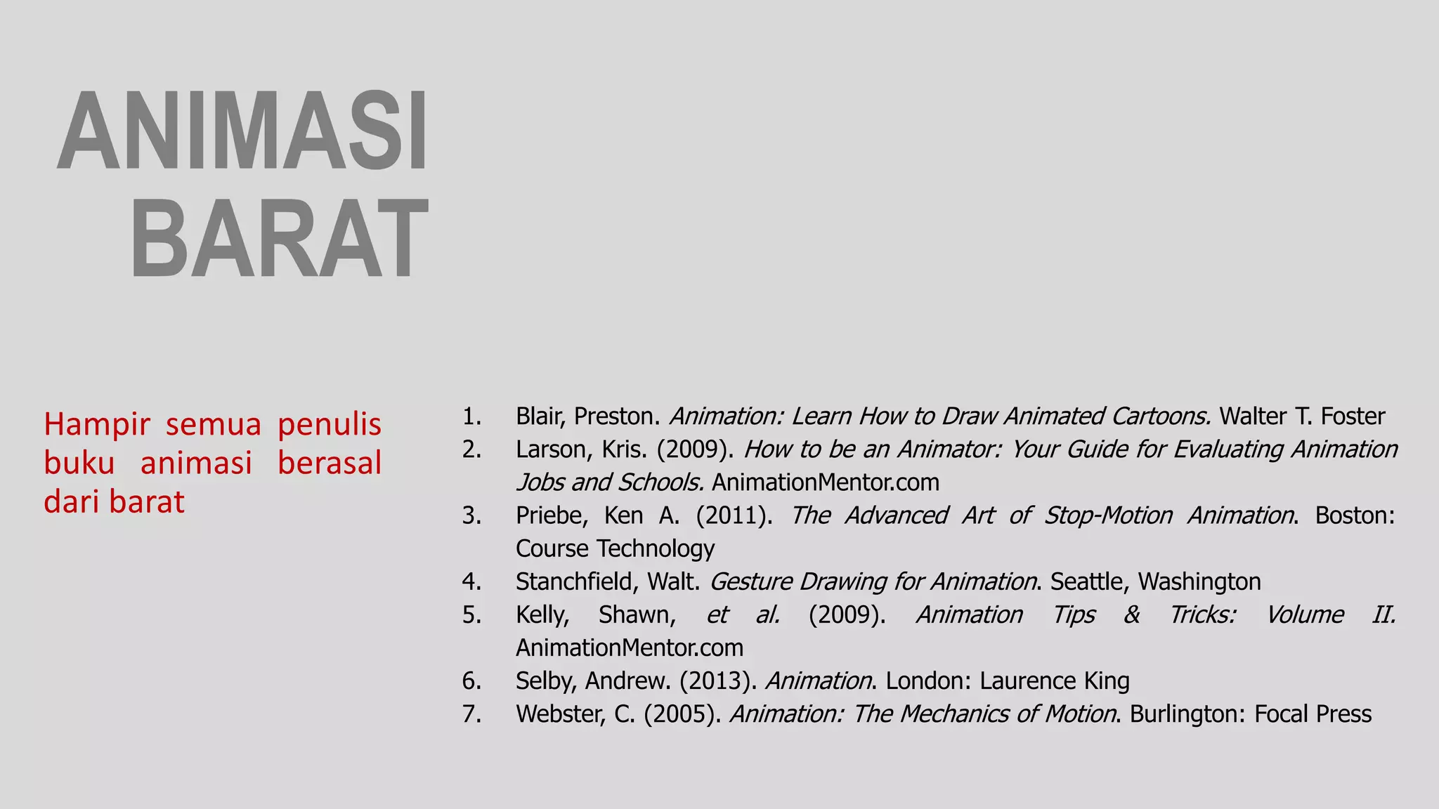 Teori animasi: Film Animasi Barat | PDF