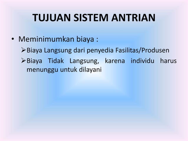 Teori antrian | PPTX