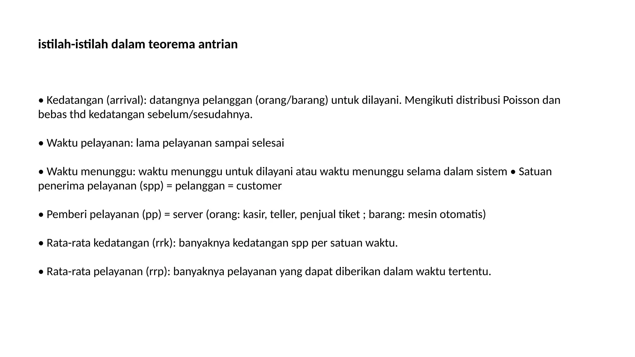 TEORI ANTRIAN adalah studi mengenai jalur-jalur penantian.pptx