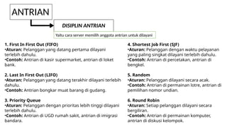 TEORI ANTRIAN adalah studi mengenai jalur-jalur penantian.pptx