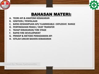 Teori Api Anatomi Kebakaran fire fighting | PDF